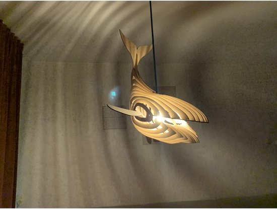 Walvis kinder lamp hanglamp mdf hout | bol