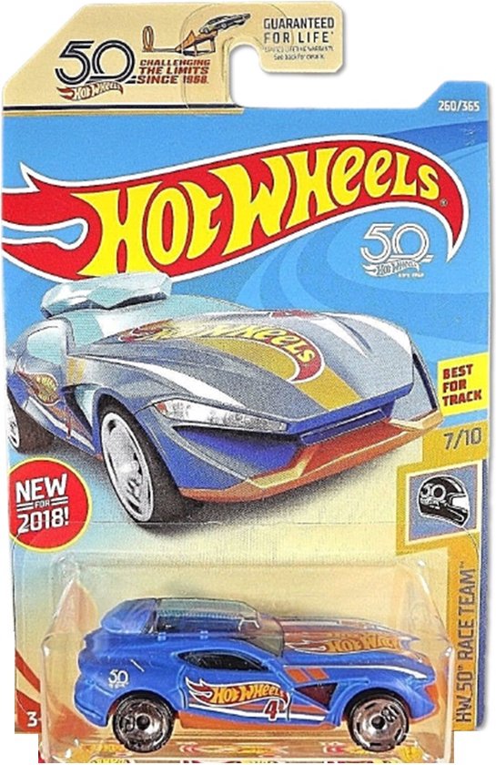 Hot Wheels Fast Master blauw - Die Cast voertuig - 7 cm - Schaal 1:64 | bol
