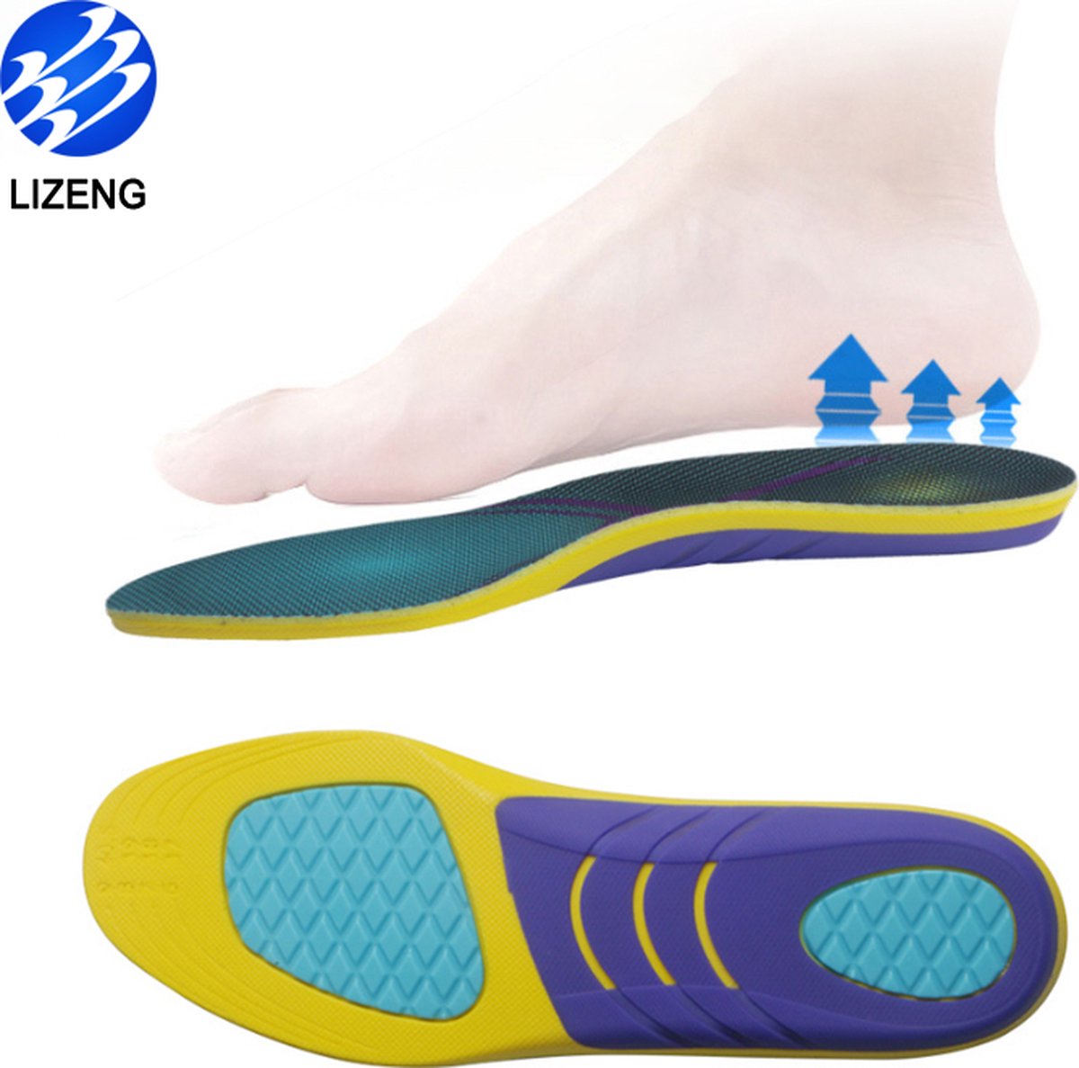 Hielspoor Zooltjes voor Heren & Dames - Inlegzolen voor Platvoet ...