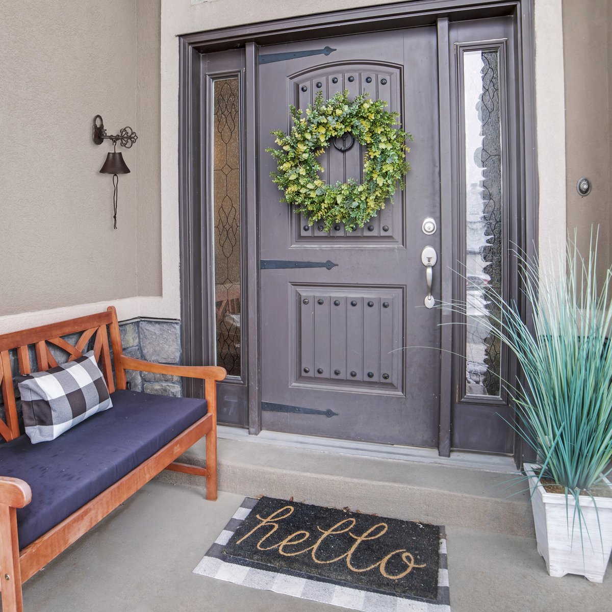 Relaxdays 2x deurbel gietijzer - nostalgisch - landhuisstijl - wandbel ...