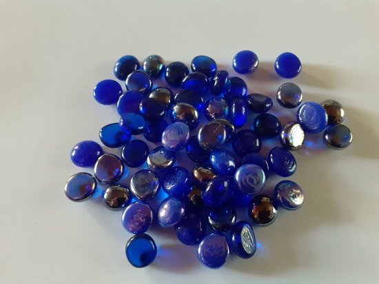 Mini Glas Nuggets Mozaiek Steentjes 250 gram Blauw mix | bol