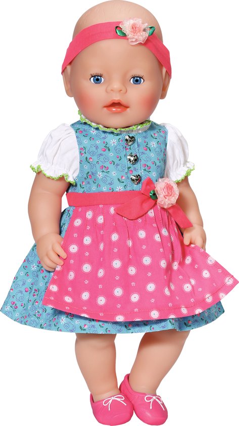 Zapf Creation Baby Born Kledingset Oktoberfest Roze/blauw 4-delig | bol