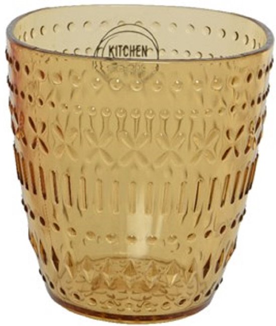 Decoris Drinkglas mok Kunststof 250 Ml Geel Bol decoris-drinkglas-mok-kunststof-250-ml-geel-bol