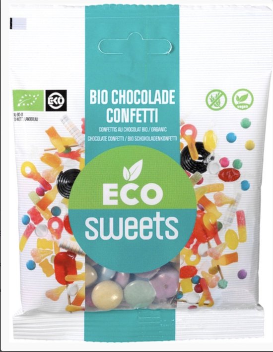 2x Bio - chocolade - confetti - biologisch - eco - sweets | bol