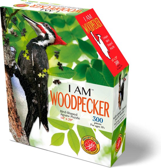 MAD CAPP puzzel specht - I Am Mini Woodpecker legpuzzel karton. | bol