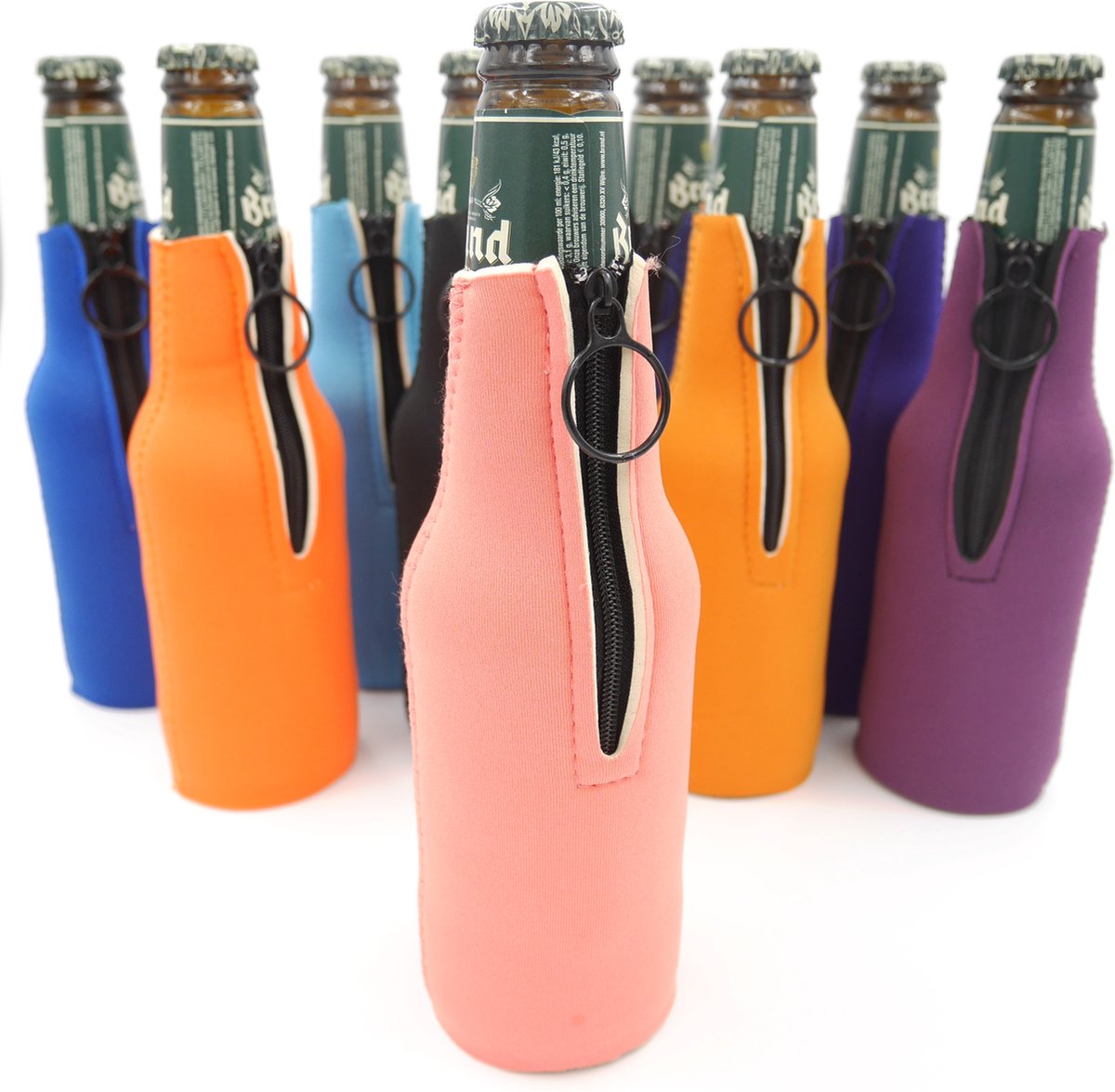 Koelhouder / koelhoud / isolatie hoesje voor 30 cl (bier)flesjes kleur ...