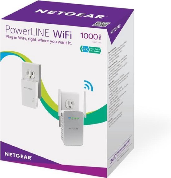 Netgear PLW1000 - Wifi Powerline - 2 Stuks | bol.com