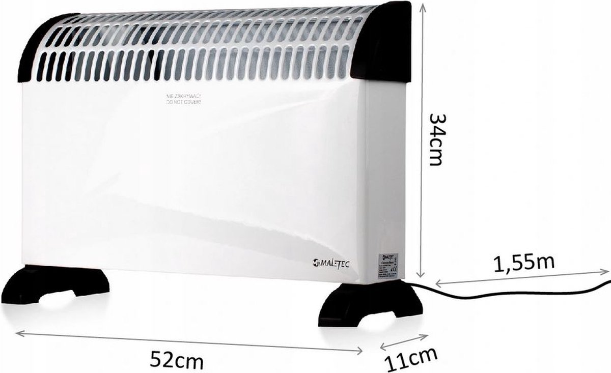 Maltec Elektrische Convector Kachel - Heater - Kachel - Verwarming ...