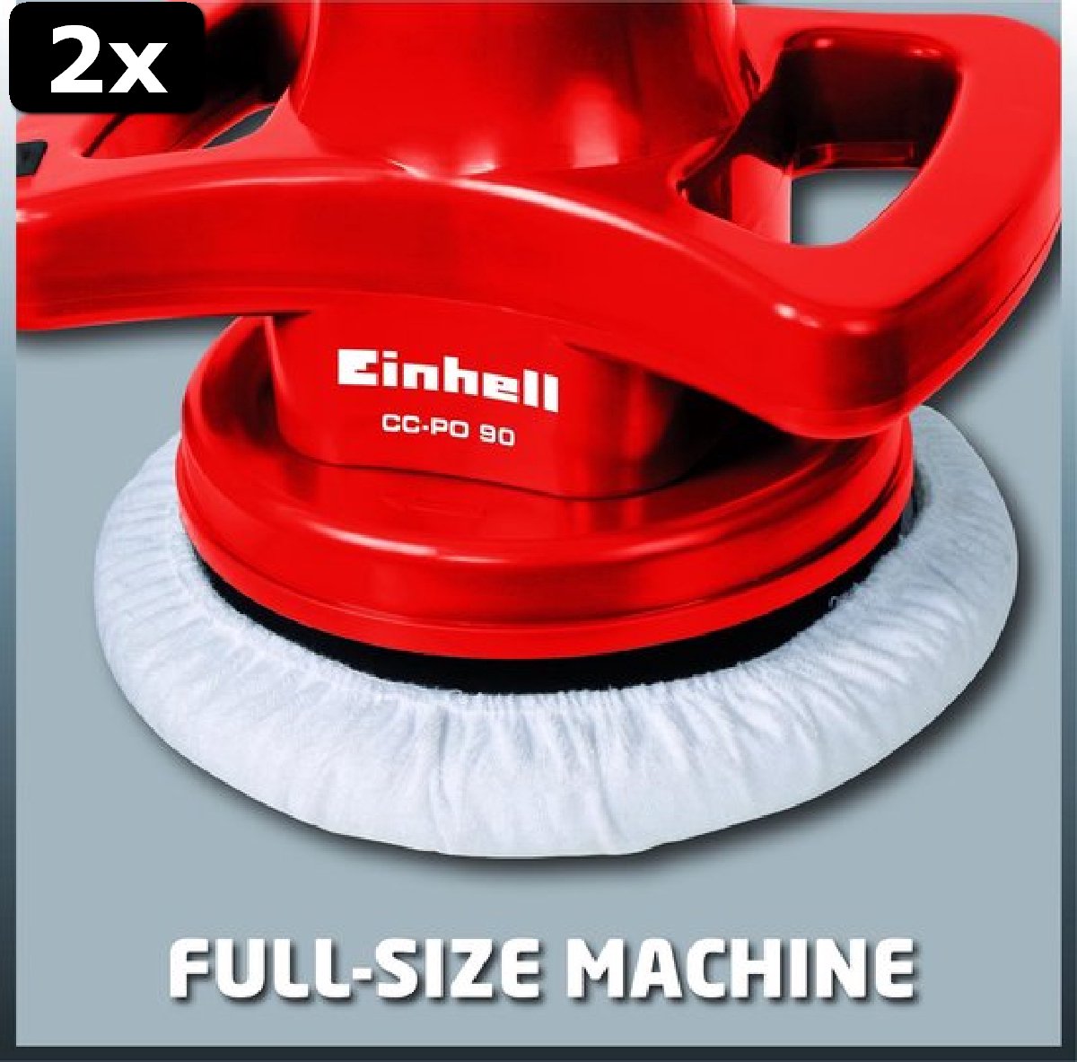 2x Einhell Auto Polijstmachine CC-PO 90 (aan/uit-schakelaar - handig en ...
