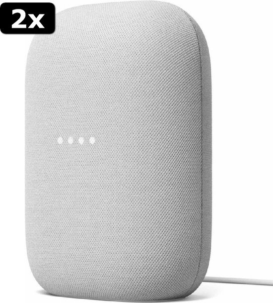 2x Google Nest Audio - Charcoal | bol.com