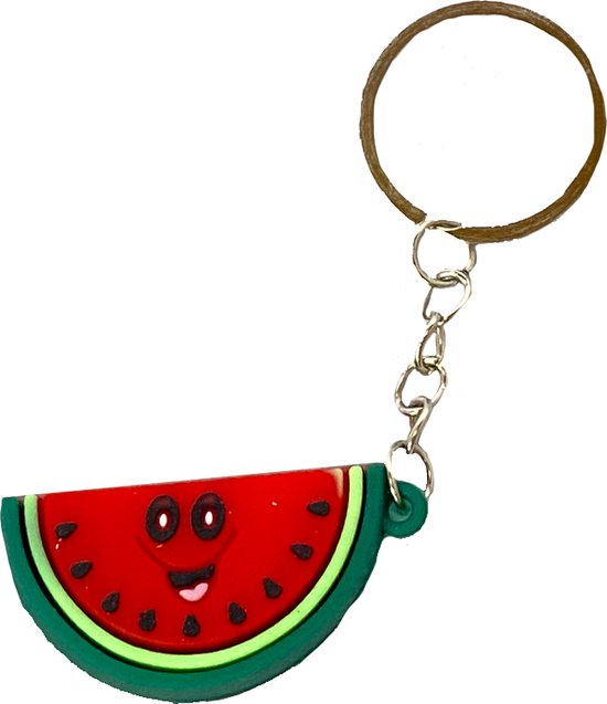 Sleutelhanger watermeloen - Zomer - Vrucht - Fruit sleutelhanger ...