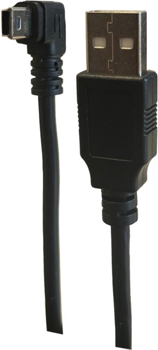 Mini USB haakse kabel 2 meter voor camera's, PS3 controllers en ...