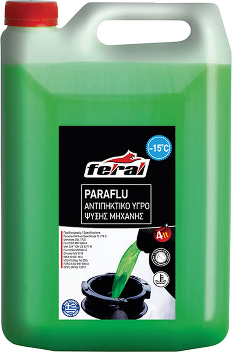 Feral | Antivries | Motorkoelvloeistof (-15℃ / + 106℃) | Anti Freeze ...