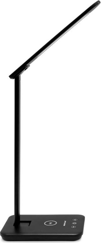 LED Bureaulamp - Bureauverlichting - Draadloos opladen - Zwarte ...