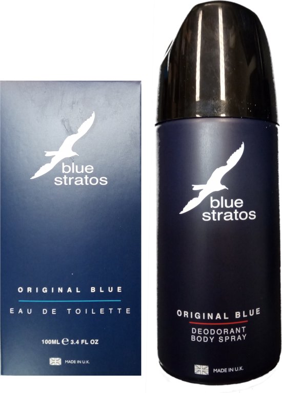 Blue Stratos Eau de Toilette 100 ml & Deo Spray 150 ml | bol