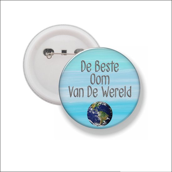 Button Met Speld 58 MM - De Beste Oom Van De Wereld | bol