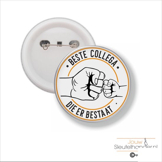 Button Met Speld 58 MM - Beste Collega | bol