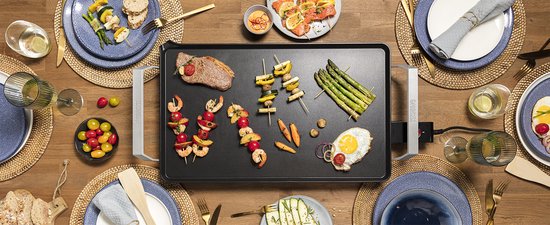 Princess Grillplaat XXL - Groot 60x36 cm - 2500W - Dubbel ...