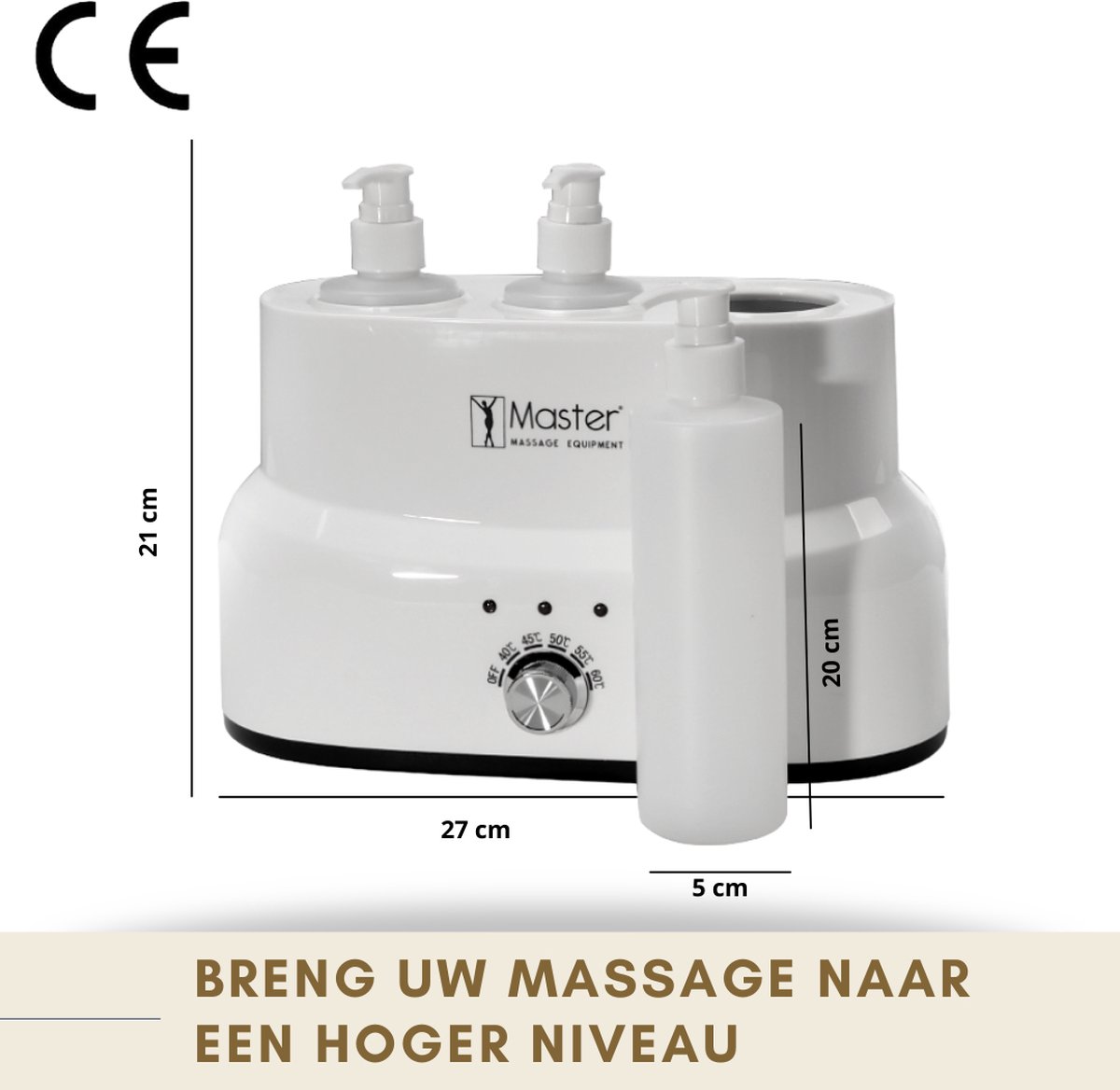 Massage Olie verwarmer Elektrisch met 3 Flessen - Massagesalon ...