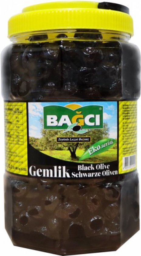 Bagci Gemlik black olijven 1500gr | bol.com