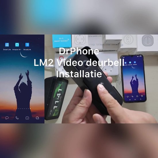 DrPhone LM2-B WiFi Video deurbel - 1080P Full HD Scherp Beeld - 16GB ...