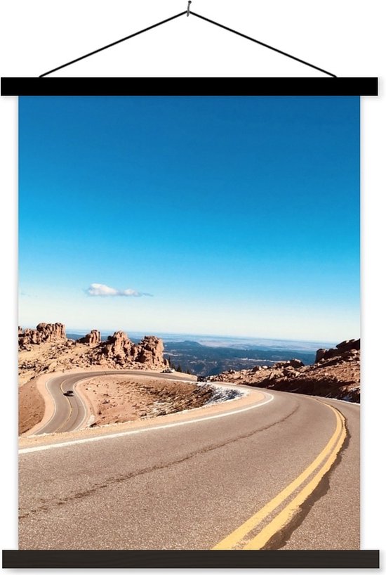 Road to the Pikes Peak aux Etats-Unis poster scolaire lattes plates ...