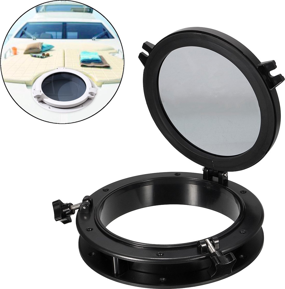 Bootjacht Ronde opening patrijspoort - Anti-veroudering - Rond schip ...