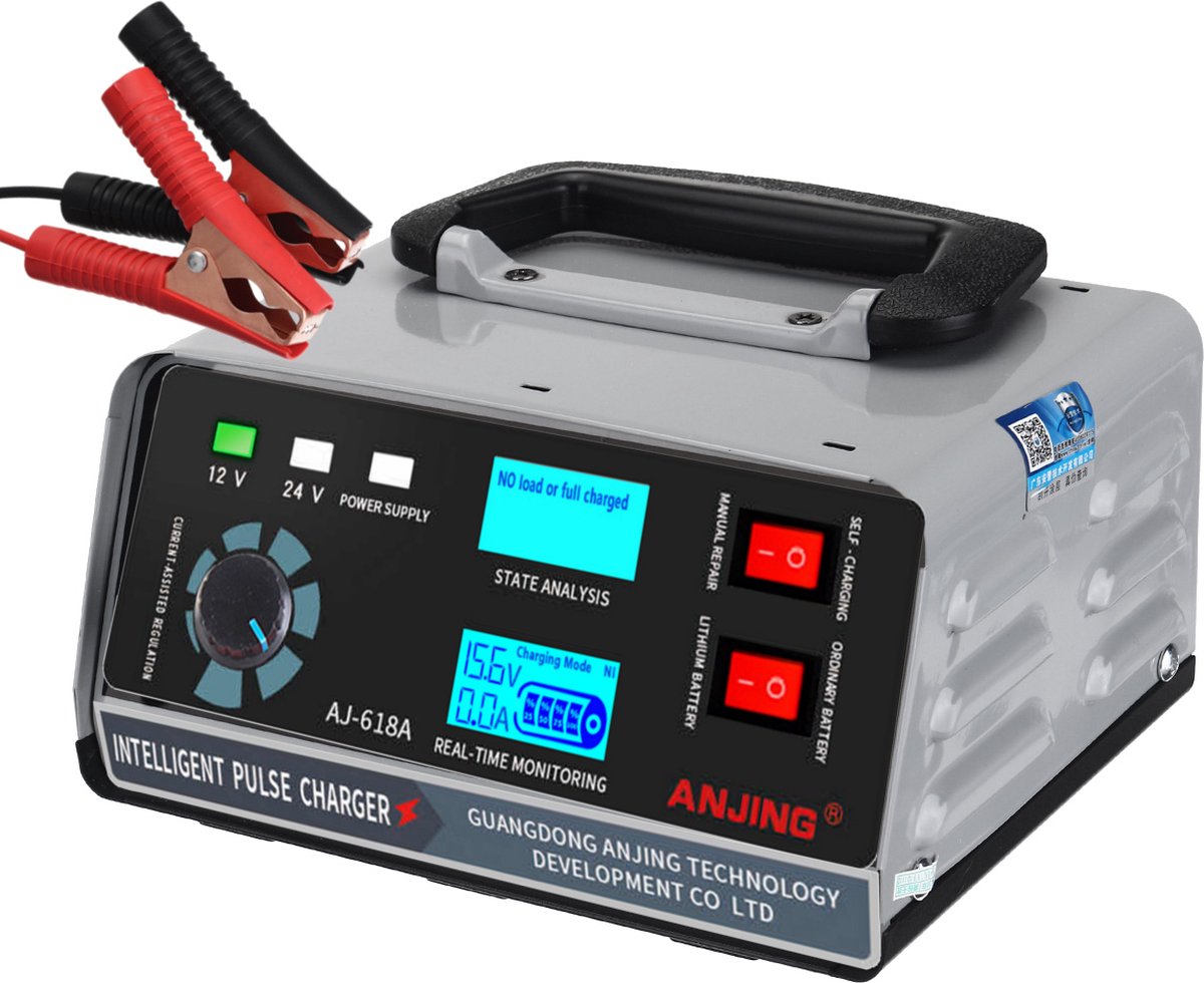Industriele Acculader - 12/24V 300W - Reparatiemodus - Druppellader ...