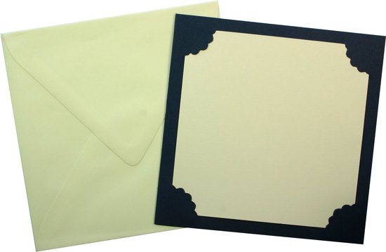 Kleine Golf Insteek Kaarten Set - Vierkant 13,5 x 13,5cm - 36 dubbele ...