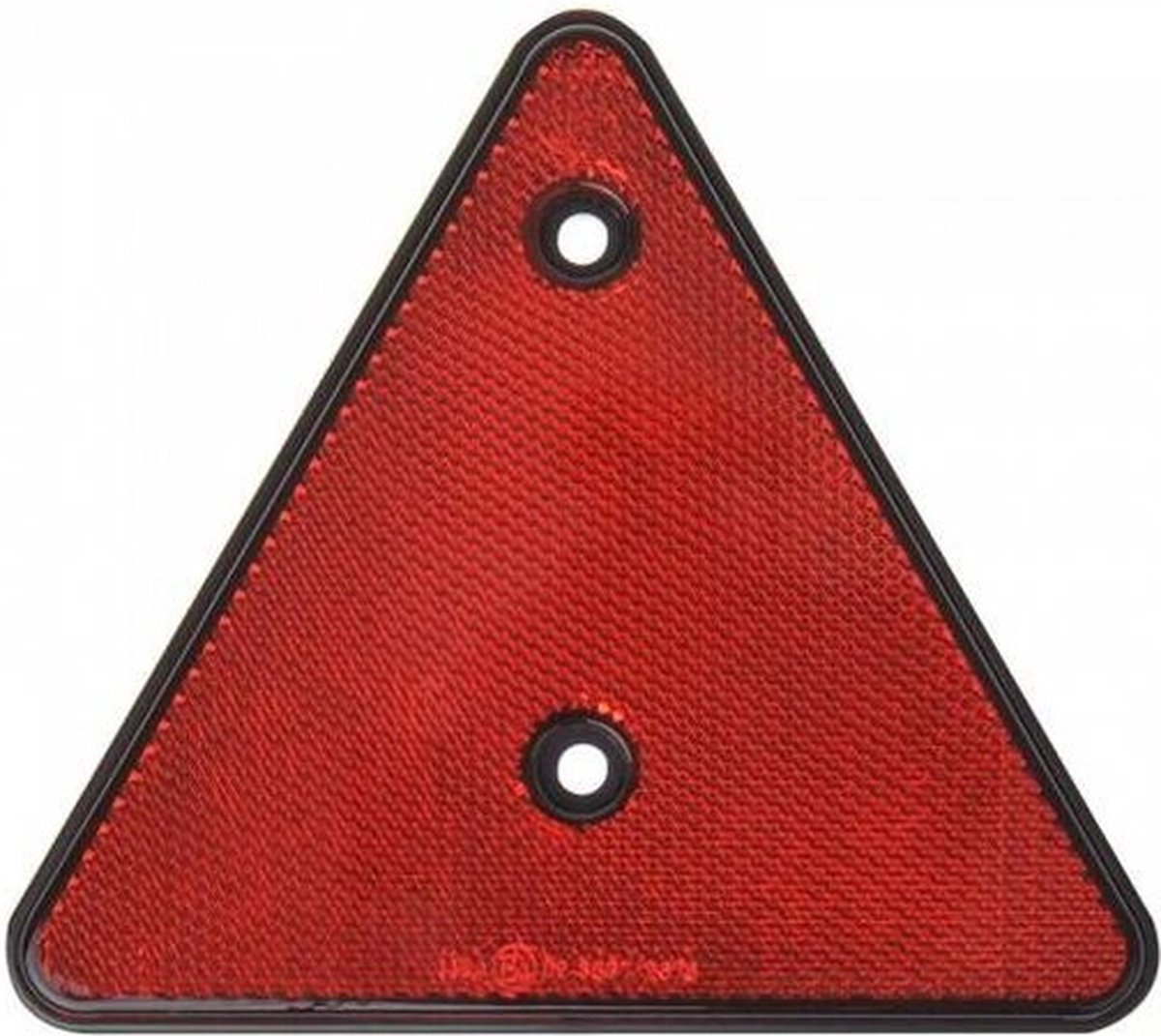 Rode driehoek reflectoren - 2 stuks - 152x110 mm - h.o.h. afstanden 70 ...