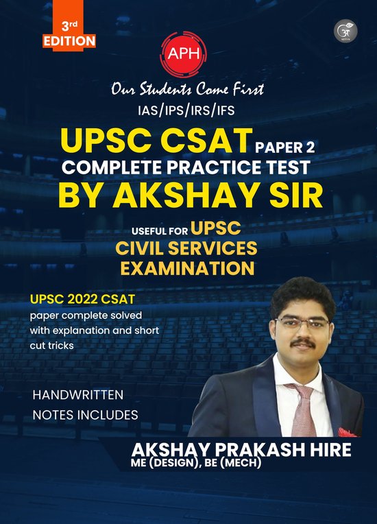 UPSC CSAT Paper 2 Complete Practice Test By Akshay Sir (ebook), Akshay ...