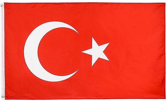 Turkse vlag - Vlag Turkije 90*150 Cm - Polyester | bol.com