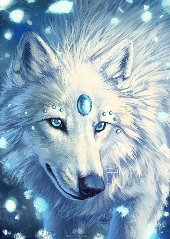 TOPMO - Diamond Wolf - 40X50CM- Diamond painting pakket - HQ Diamond ...