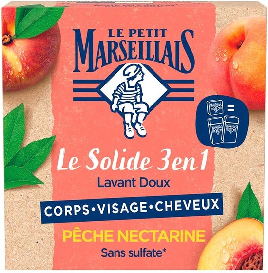 Le Petit Marseillais Vaste Zeep 3 in 1 Zachte Reiniger Perzik Nectarine ...