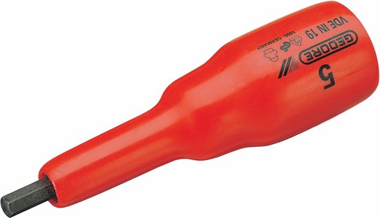 Gedore VDE IN 19 6 6124560 Inbus VDE-schroevendraaierbit 6 mm 1/2 (12.5 ...