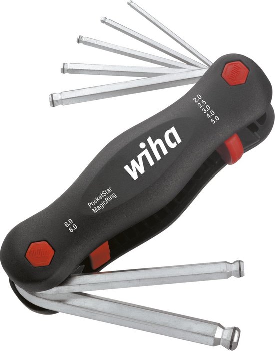 Wiha Multitool PocketStar Zeskantkogelkop MagicRing 7-delig SB-versie ...