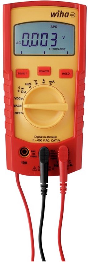 Wiha Digitale multimeter tot 600 V AC, CAT IV - 45218 | bol