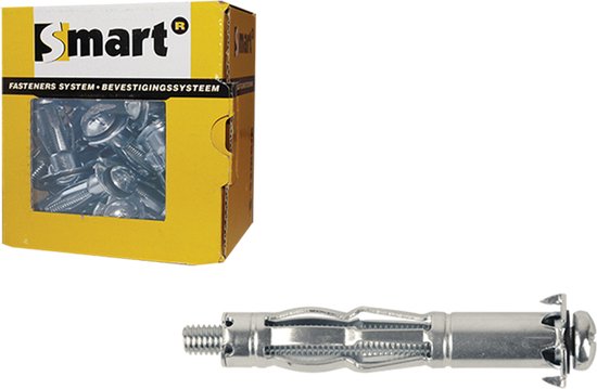 SMART | Metalen hollewandplug M6x37 Zn | 25 st | bol.com
