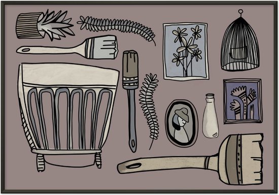 StudioTIES | Kleurrijke PRENT | Handgemaakt | Digitale tekening ...