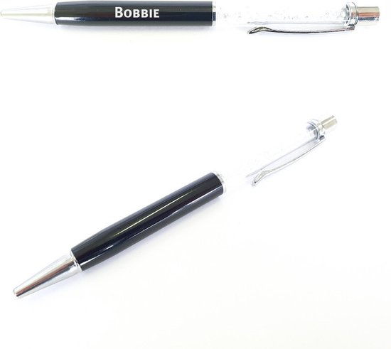 Pen Met Diamantjes En Naam Gravering - Bobbie | bol