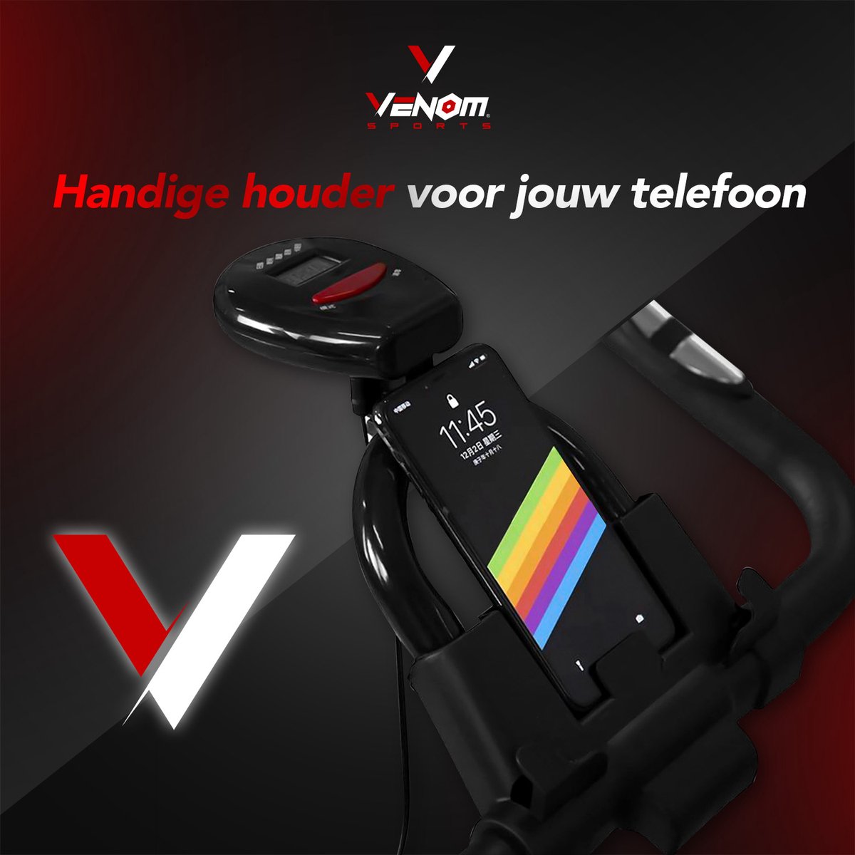 Venom Sports Hometrainer fiets – Hometrainer Fitness - Professionele ...