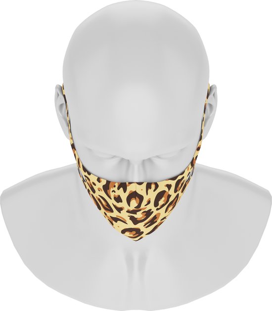 Maskery Ontwerp Mondmasker - LUIPAARD | Gratis Zakje | Wasbaar ...