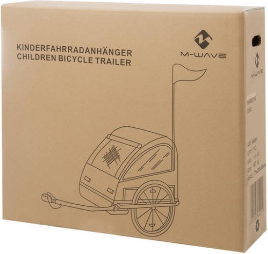 M-Wave Fietskar - Framebevestiging - Geel | bol