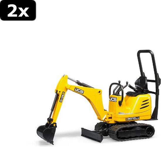 2x Bruder JCB Micro graafmachine 8010 CTS | bol.com