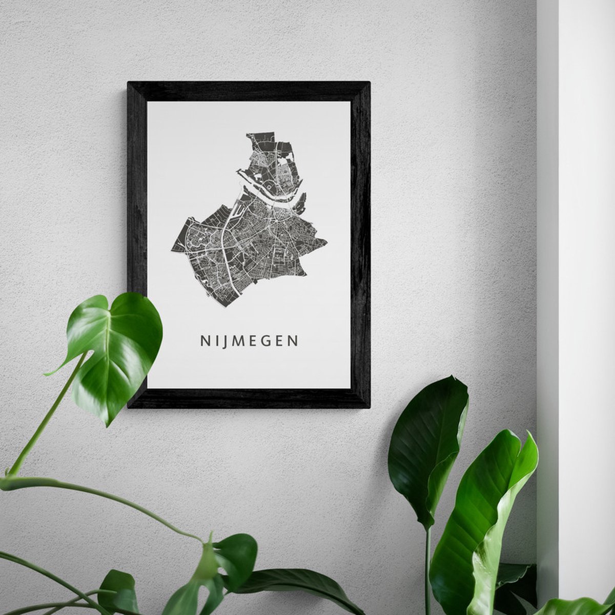 Nijmegen - Ingelijste Stadskaart Poster | bol