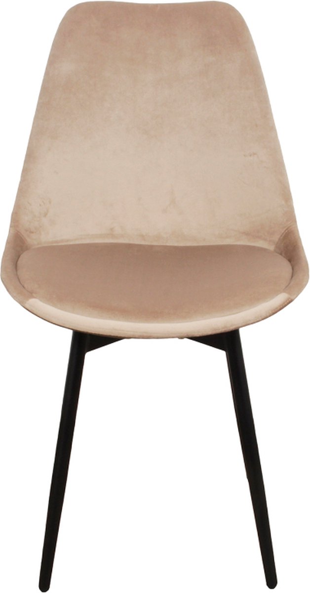 Eetkamer Stoel ''Leaf '' Set van 2 | Zand wit | Kantoor stoel | Stof ...