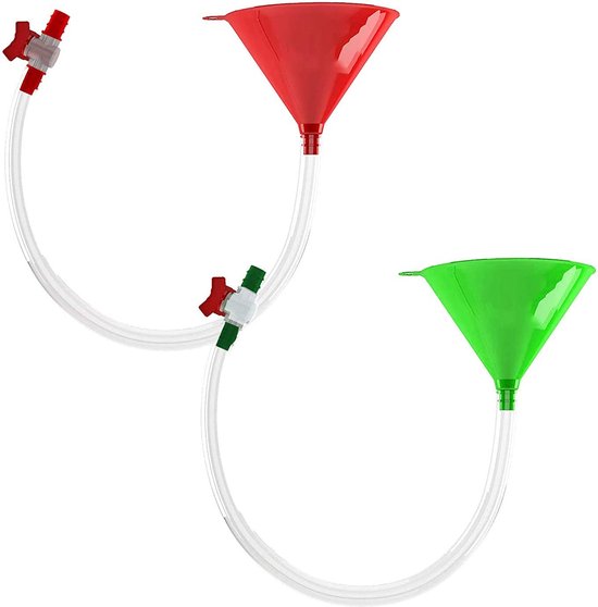 The Twiddlers Bierbong - Hoogwaardige biertrechter met afsluitklep - 2 ...