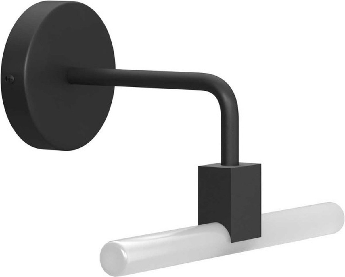 MINIMALISTISCHE S14D WANDLAMP MET SYNTAX CONNECTOR EN ZWART METALEN ...