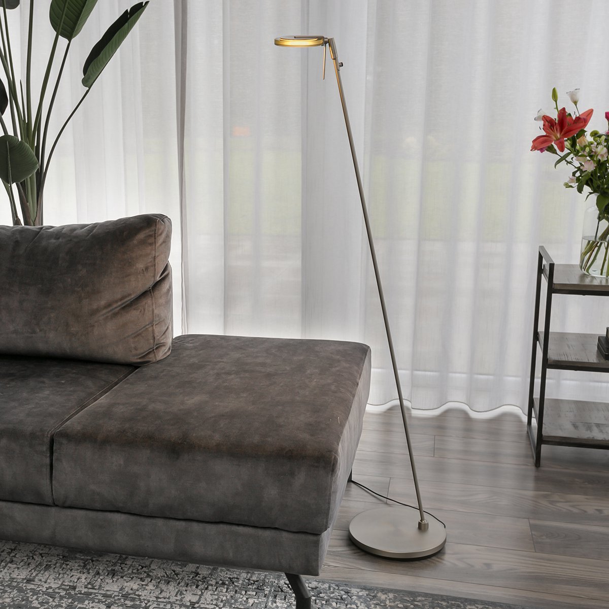 Zwart leeslamp design met zwart glas | bol.com