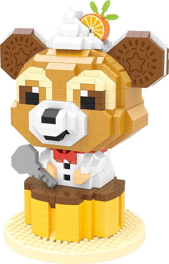 Creboblocks Bruine Beer Met Sinaasappelkoekjes 828 Nanoblocks | bol.com